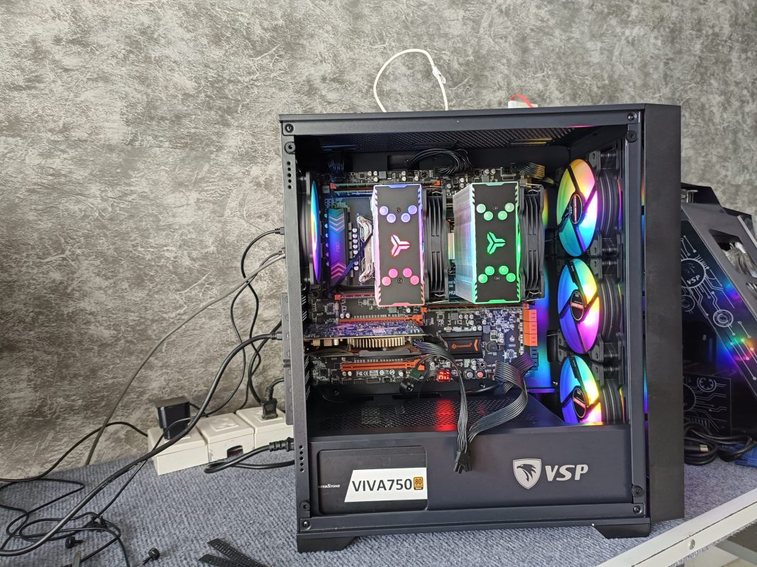 CASE PC Dual Xeon E5 2680 V4 (28 Nhân /56 Luồng)/ 64G RAM / VGA GTX ...